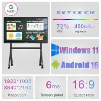 China 4K Smart Interactive Whiteboard with EDLA Google Integration for Modern Education Systems for sale
