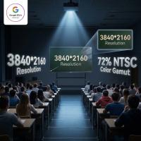 China 65 Inch 4K AI Smart Interactive Whiteboard 100 Point Touch Screen with Voice Control Warm Light Eye Protection Display for sale