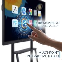 China 75 Inch 4K AI Gesture Control Interactive Whiteboard 100 Point Touch Adaptive Warm Light Display for Education for sale