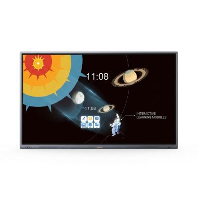 China 86 Inch 4K AI Interactive Whiteboard 100 Point Touch Voice Assistant Warm Light Eye Protection Wireless Presentation for sale