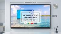 China 55 Inch LCD 4K Touch Interactive Whiteboard Android 16.0 Qtenboard for Classroom Education for sale