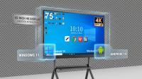 China 65 Inch LCD 4K Touch Interactive Whiteboard Android 16.0 Qtenboard for Corporate Meeting Room for sale