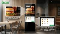 China Qunmao Vertical Floor Standing Digital Signage 32 43 49 55 Inch 4K Portrait Advertising Totem for Shopping Mall for sale