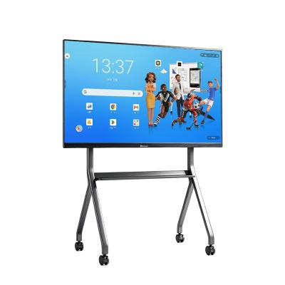 China 55 Inch Compact Interactive Whiteboard Android 16 Windows Dual OS AI Q-A DMS OEM Small Classroom Board for sale