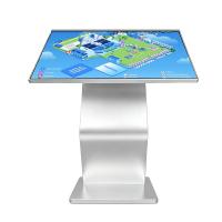 China 32 Inch 4K UHD Digital Signage with 10-Point Capacitive Touch and Adjustable Ergonomic Stand for Interactive Kiosk for sale