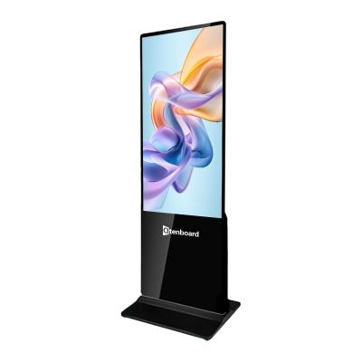 China 32 Inch Compact Floor Standing Digital Signage Kiosk with Android 13 for Restaurant Advertising Display for sale