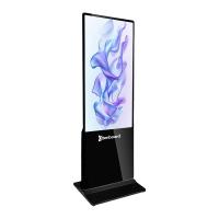 China 49 Inch Dual OS Floor Standing Digital Signage Kiosk with 4K UHD Display and 10-point Capacitive Touch for sale