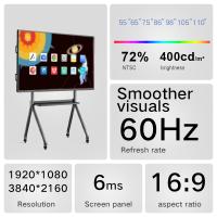 China 65 Inch 4K UHD Smart Interactive Whiteboard with 40-Point Touch for Classroom Education for sale