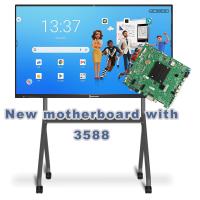 China 110 Inch Interactive Digital Whiteboard with 4K UHD Resolution and 50-Point Touch for University Lecture Theater for sale