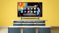 China 65 Inch 4K UHD Smart Interactive Whiteboard QM-65HY with 40 Point IR Touch for Classroom Business for sale