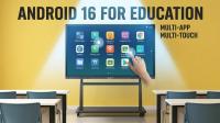 China 65 Inch 4K UHD Smart Interactive Whiteboard QM-65HY with 40 Point IR Touch for Classroom Business for sale