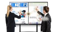 China 75 Inch AI Powered 4K Smart Interactive Whiteboard QM-75HY with Gesture Recognition for Classroom Business for sale