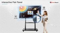 China 86 Inch 4K UHD Smart Interactive Whiteboard QM-86HY 3840x2160 Touch Display with 40 Point IR Frame Conference for sale