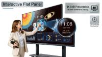 China 86 Inch 4K UHD Smart Interactive Whiteboard QM-86HY 3840x2160 Touch Display with 40 Point IR Frame Conference for sale