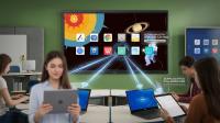 China 110 Inch Wireless Casting 4K Smart Interactive Whiteboard QM-110HY with Multi Device Screen Mirroring Classroom for sale
