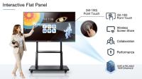 China 86 Inch 4K UHD Smart Interactive Whiteboard QM-86HY 3840x2160 Touch Display with 40 Point IR Frame Conference for sale