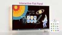 China 75 Inch AI Powered 4K Smart Interactive Whiteboard QM-75HY with Gesture Recognition for Classroom Business for sale