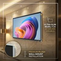 China 65 Inch Ultra-Narrow Bezel Wall-Mounted Digital Signage 4K Display Multi-Terminal Control Android 16 Qtenboard for sale