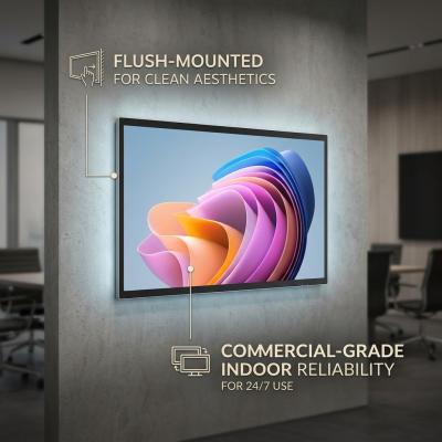 China 49 Inch Android 16 Wall-Mounted Digital Signage Display Wireless Screen Mirroring 4K Cloud CMS Qtenboard for sale