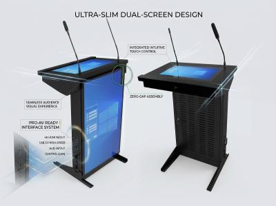 China Qtenboard 15.6 inch FHD Touch Screen Digital Podium with Multi-Interface Expansion and 10-point Capacitive Touch for Smart Lecture Rooms for sale