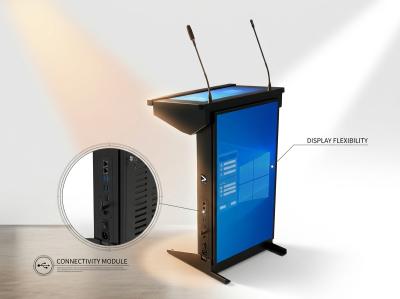 China Qtenboard 15.6 inch FHD Wireless Digital Podium with 10-Point Capacitive Touch and 802.11 ac Wi-Fi for Conference Rooms for sale