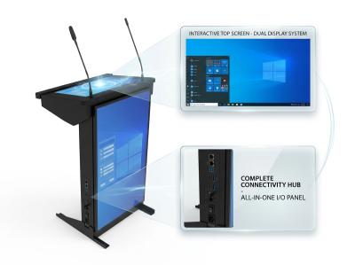 China Qtenboard Multi-Device Collaboration Touch Digital Podium for Conference Room Meetings for sale