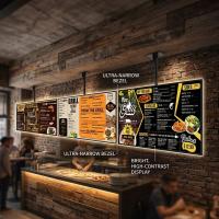 China 55 Inch Android Digital Menu Board with Multi Zone Split Screen and Remote Batch Control for Restaurants for sale