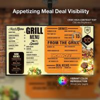 China 55 Inch Android Digital Menu Board with Multi Zone Split Screen and Remote Batch Control for Restaurants for sale