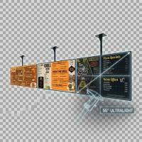 China 55 Inch Android Digital Menu Board with Multi Zone Split Screen and Remote Batch Control for Restaurants for sale