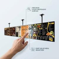 China QM-5515GPW 55 Inch 4K UHD Touch Screen Digital Menu Board with 24/7 Commercial Operation for sale