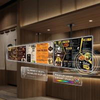 China QM-4915GPW 49 Inch 4K UHD Android Digital Menu Board with Multi Screen Sync Playback for Restaurants for sale