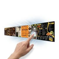 China 43 Inch 4K UHD Touch Screen Digital Menu Board with Cloud CMS Remote Control for Interactive Restaurant Signage for sale