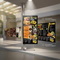 China QM-4315GPW 43 Inch Digital Menu Board with 500 cd/m2 High Brightness and IP65 Dustproof Waterproof Protection for sale