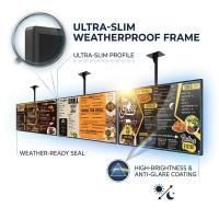 China QM-4315GPW 43 Inch Digital Menu Board with 500 cd/m2 High Brightness and IP65 Dustproof Waterproof Protection for sale