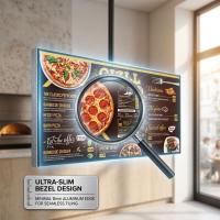 China QM-5515GPW 55 Inch 500 Nits 4K Digital Menu Board Advertising Mixed Playback Commercial Display for sale