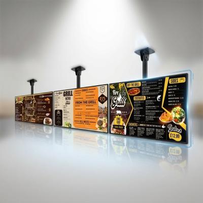 China QM-5515GPW 55 Inch 4K Digital Menu Board Android Restaurant Display with Cloud Multi-Store Management for sale