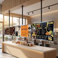 China QM-3215GPW 32 Inch 4K Touch Screen Digital Menu Board Self Order Counter Display for Restaurant for sale