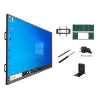China QM-65HY 65 Inch 4K UHD Interactive Flat Panel Smart Whiteboard Windows Android 40 Point Touch for sale