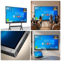 China QM-86HY 86 Inch 4K UHD Interactive Flat Panel Education Smart Whiteboard Multi Touch Display for sale