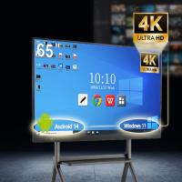 China QM-100HY 100 Inch 4K UHD Interactive Flat Panel 100 Point Touch High Performance Smart Whiteboard for sale