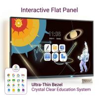 China QM-65HY 65 Inch 4K UHD Interactive Flat Panel Smart Whiteboard Windows Android 40 Point Touch for sale