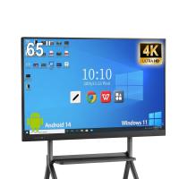 China QM-98HY 98 Inch 4K UHD Interactive Flat Panel Large Format Smart Whiteboard Multi Touch Screen for sale