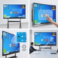 China QM-100HY 100 Inch Interactive Flat Panel 4K UHD WiFi Bluetooth Camera Audio Smart Whiteboard for sale