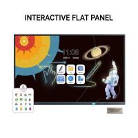 China QM-75HY 75 Inch 4K UHD Interactive Flat Panel Smart Whiteboard Dual System 50 Point Touch for sale