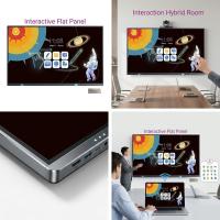 China QM-75HY 75 Inch Interactive Flat Panel 48MP Camera 8 Mic Array Smart Whiteboard Conference for sale