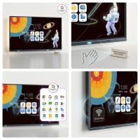 China QM-100HY 100 Inch Interactive Flat Panel 4K UHD WiFi Bluetooth Camera Audio Smart Whiteboard for sale