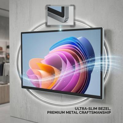 China 49 Inch 4K Wall-Mounted Digital Signage Display with Android 16 CMS and Wireless Casting for Commercial Advertising for sale