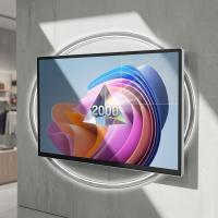 China 55 Inch 4K UHD AI Wall-Mounted Digital Signage Display with Audience Analytics and Cloud CMS for sale
