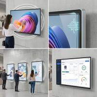 China 43 Inch 4K UHD Digital Signage Display with 10-Point Capacitive Touch for Interactive Kiosks for sale