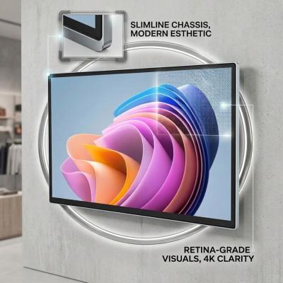China 75 Inch 4K UHD Digital Signage Display with Android 16 for Enterprise Batch Deployment for sale